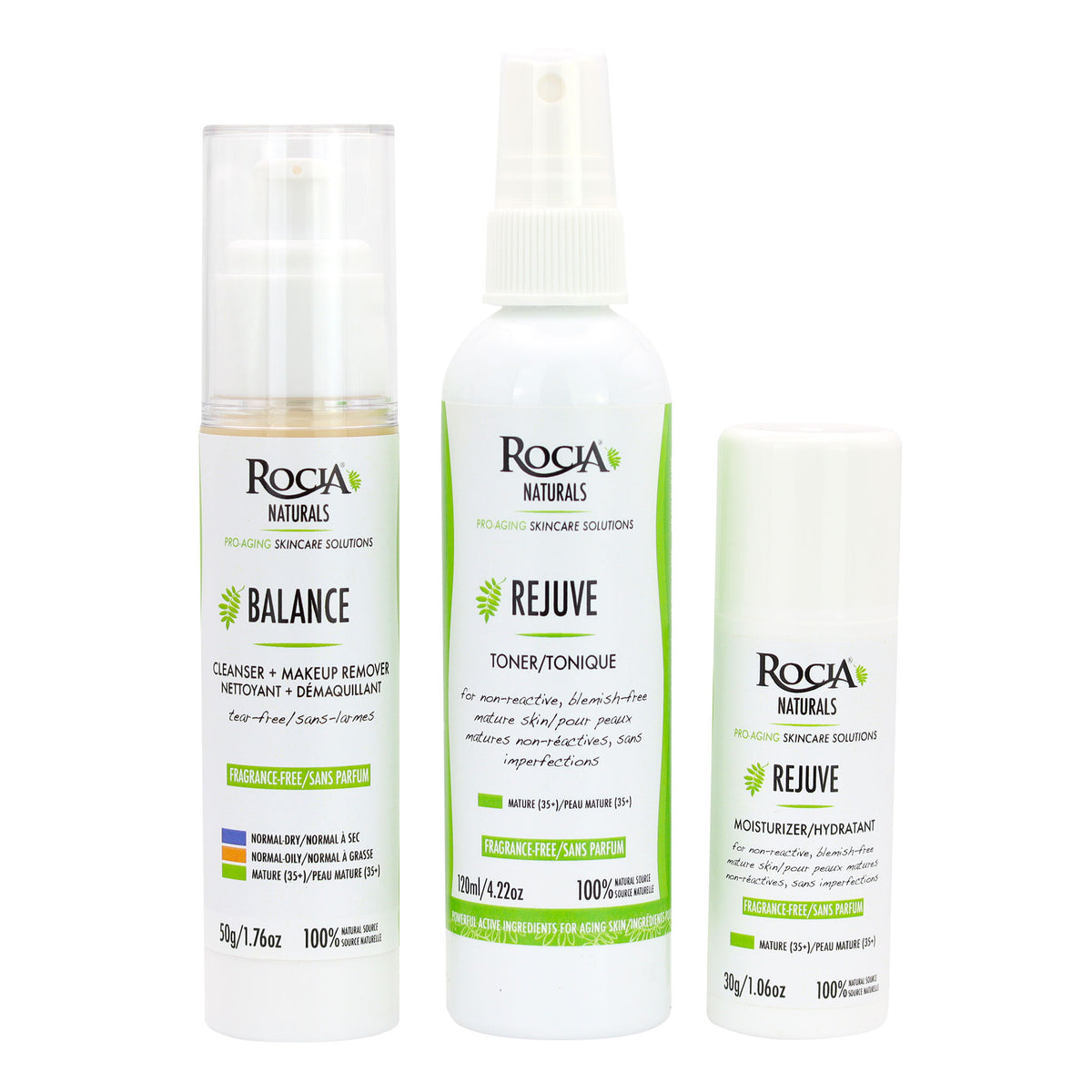 Mature Skin (35+) Skincare System – Rocia® Naturals | Pro-aging ...